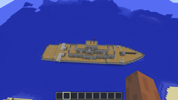 Military cruiser ship Minecraft Map