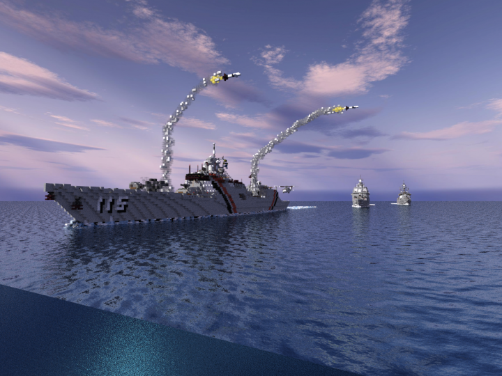 Type 115 Azopardo class Destroyer DDG-115 Minecraft Map