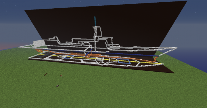 Type 115 Azopardo class Destroyer DDG-115 Minecraft Map