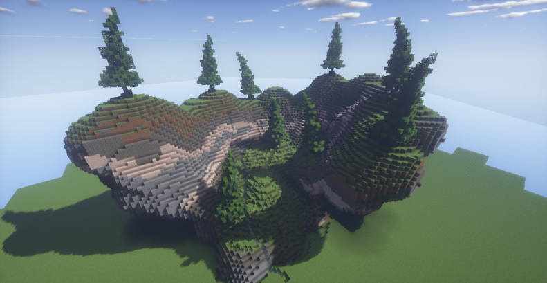 First landscaping test Minecraft Map