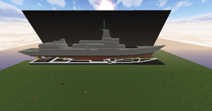 Type 115 Azopardo class Destroyer DDG-115 Minecraft Map