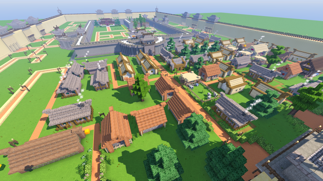 Chinese Dynasty Period City Build Minecraft Map