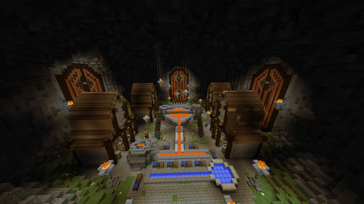 Forja en cueva de gigantes. Minecraft Map