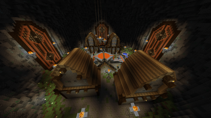 Forja en cueva de gigantes. Minecraft Map