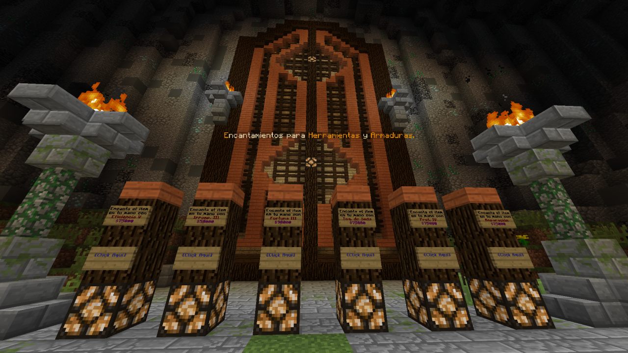 Forja en cueva de gigantes. Minecraft Map