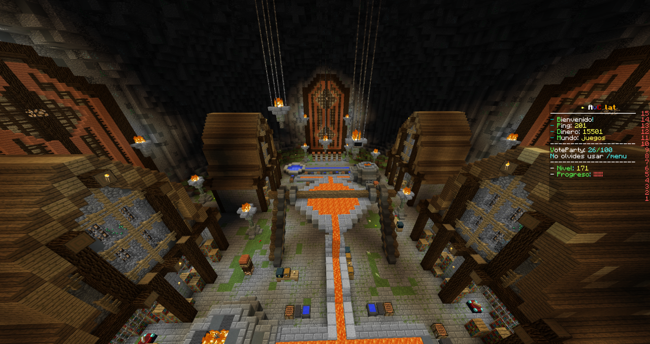 Forja en cueva de gigantes. Minecraft Map