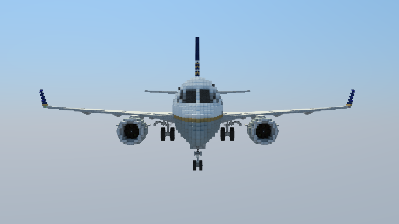 'Giant' 7:1 Embraer E-Jets Family (-175/-190/-195) Minecraft Map
