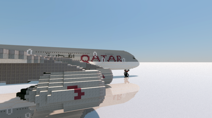 Airbus A380-800 Qatar Airways [+Download] Minecraft Map