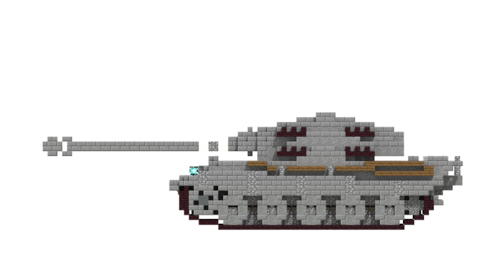Tiger II Remake (4:1) Minecraft Map