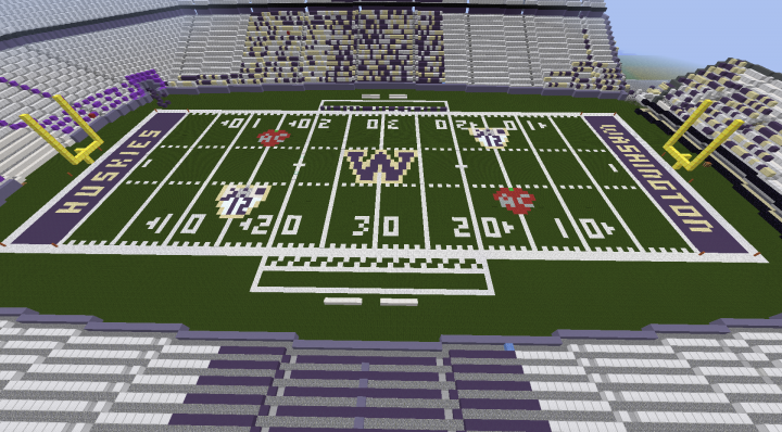 Husky Stadium (American Football stadium) Minecraft Map
