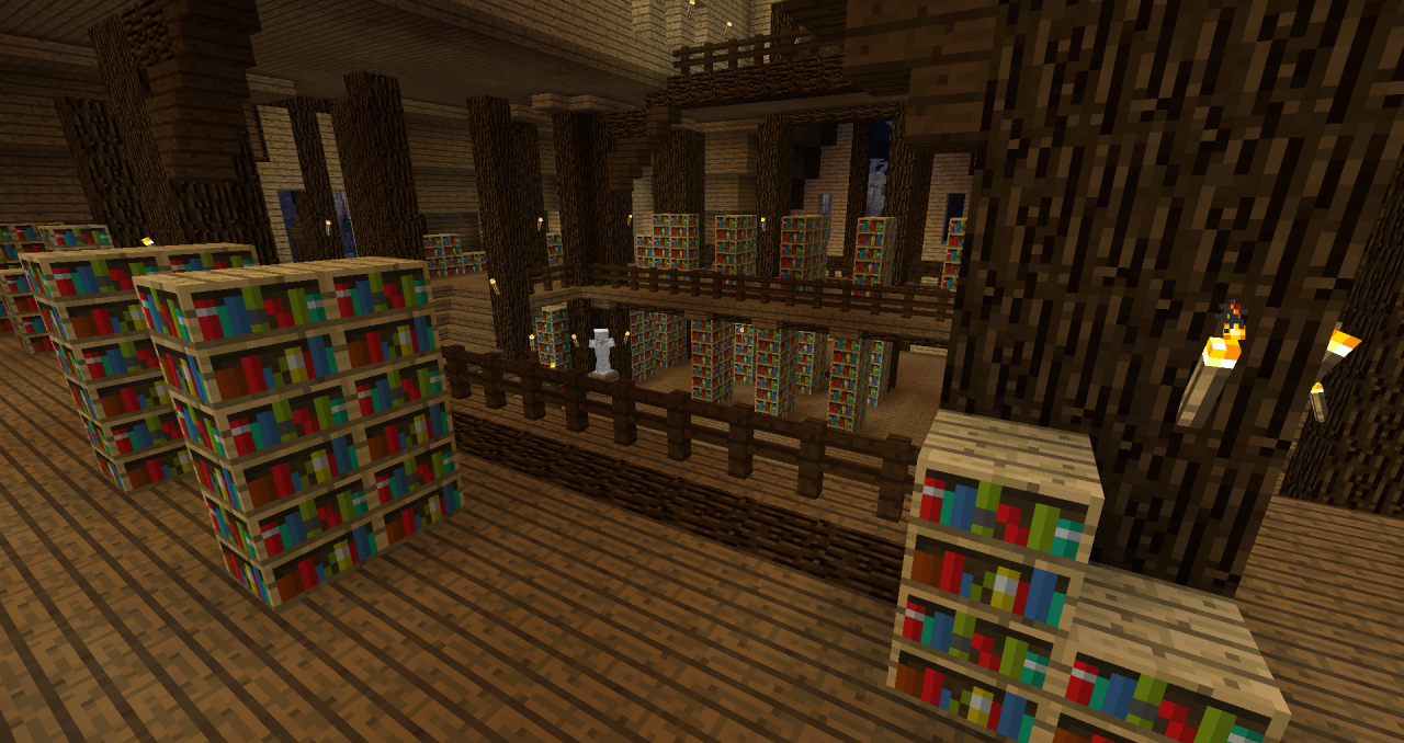 library Minecraft Map