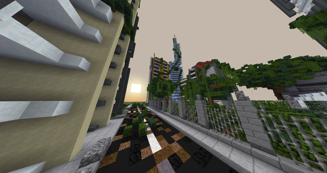 Postapocalyptic city [BY MEZINE] Minecraft Map