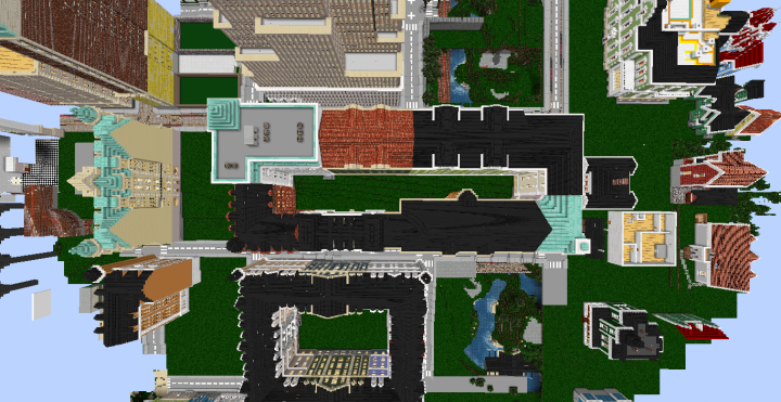 19-20th century city block Minecraft Map
