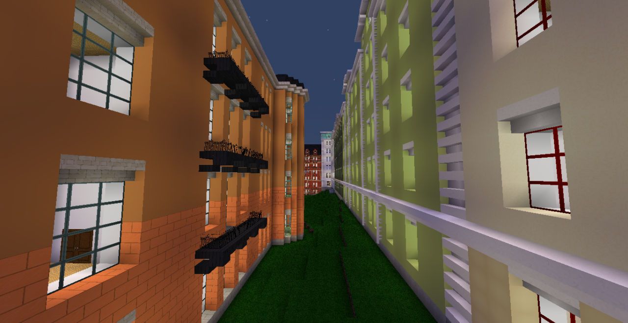 19-20th century city block Minecraft Map