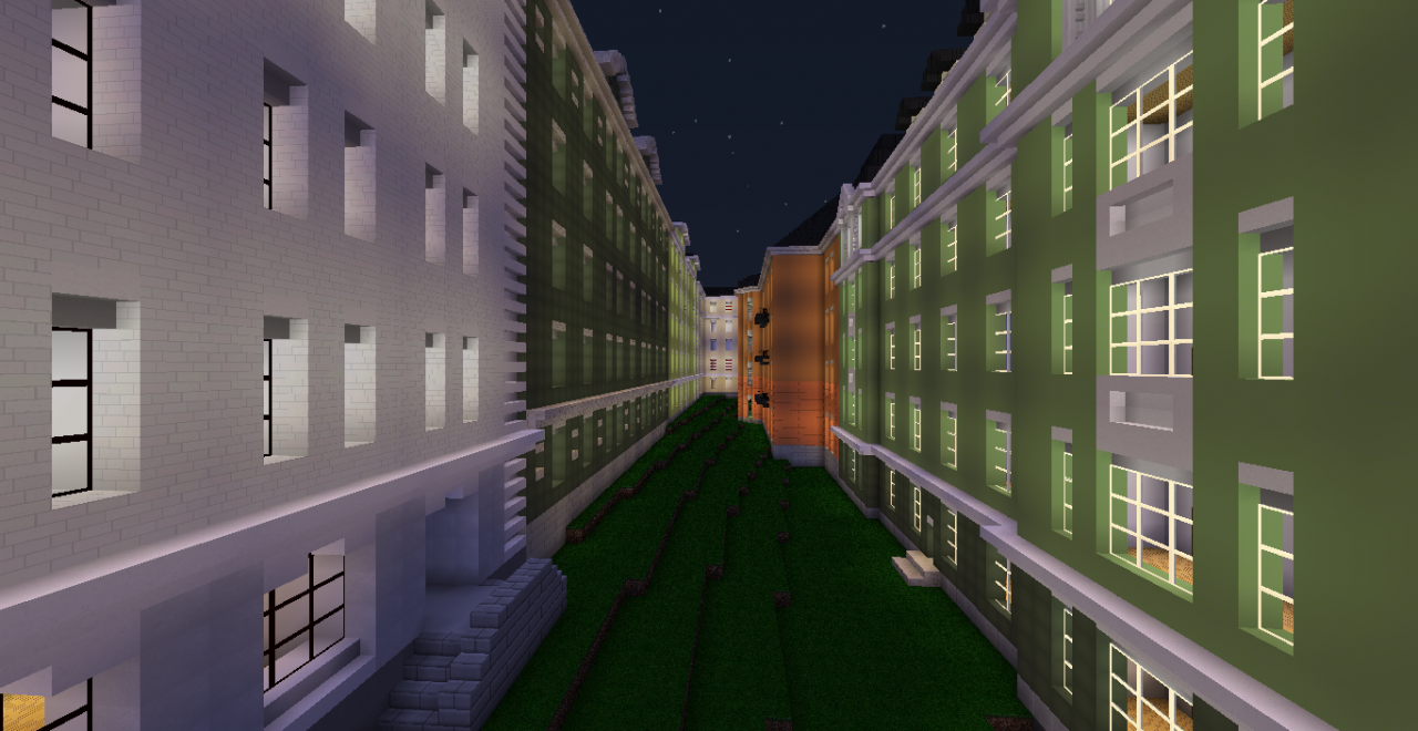 19-20th century city block Minecraft Map