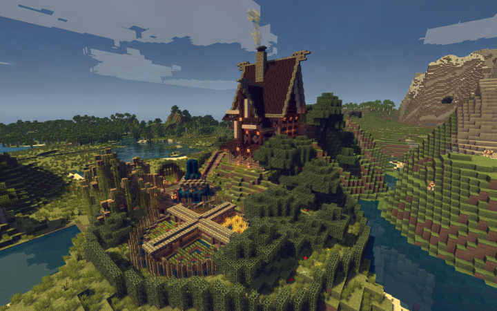 Medieval windmill house (Survival Ready) [1.11] Minecraft Map