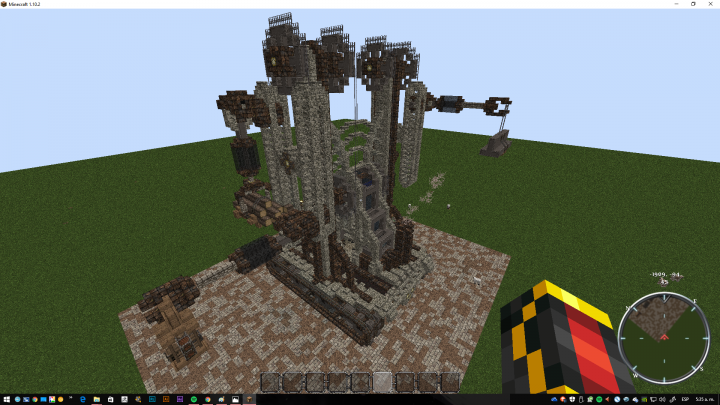 Steampunk 4-Arm Crane / Grua Steampunk de 4 Brazos Minecraft Map