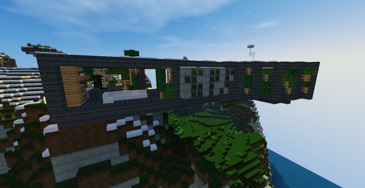 Cliff-side modern house Minecraft Map