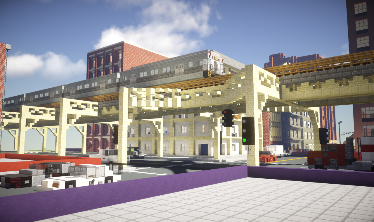 Chicago L Train CTA 5000 series +Animation video Minecraft Map