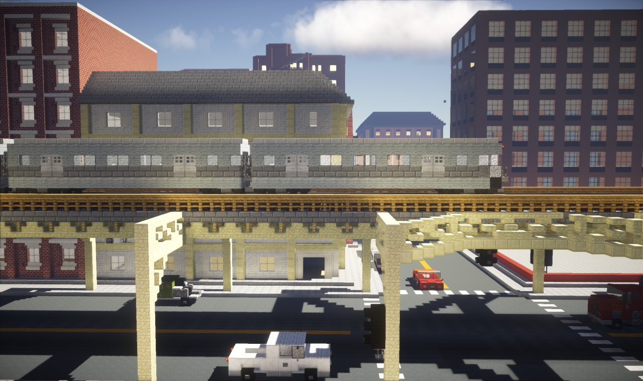 Chicago L Train CTA 5000 series +Animation video Minecraft Map