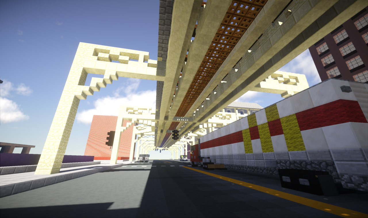Chicago L Train CTA 5000 series +Animation video Minecraft Map