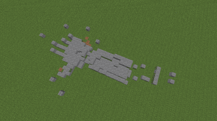 Destroyed Giant Hand Minecraft Map