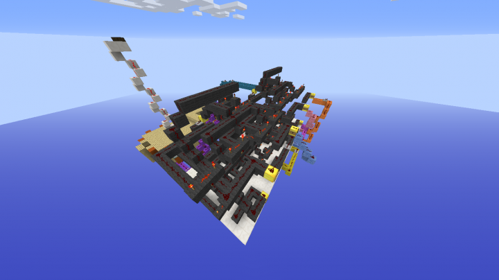 4 BIT Computer in Minecraft Minecraft Map