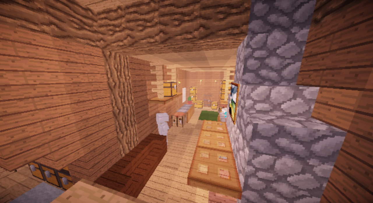 The basic survival house. Minecraft Map