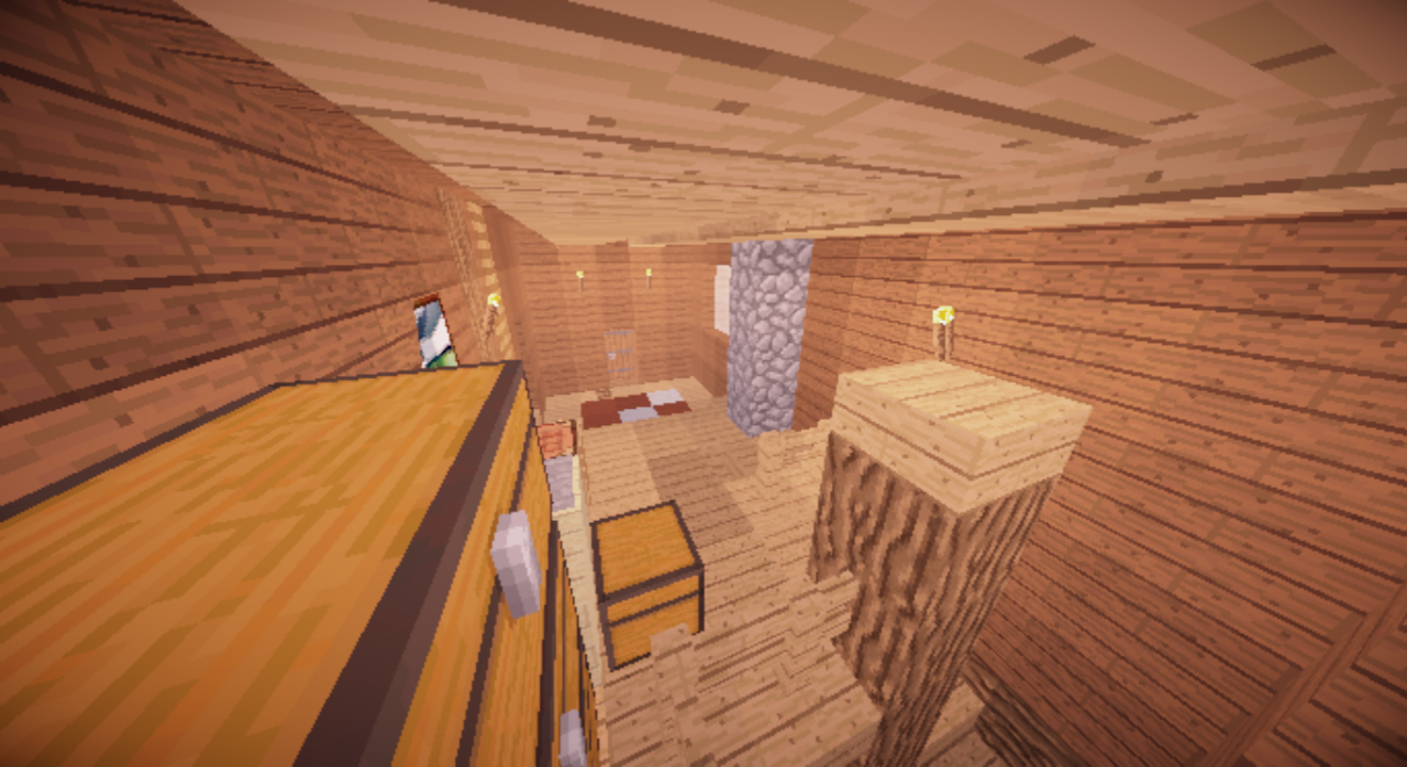 The basic survival house. Minecraft Map