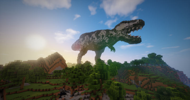 Dinosaur- T-REX Minecraft Map