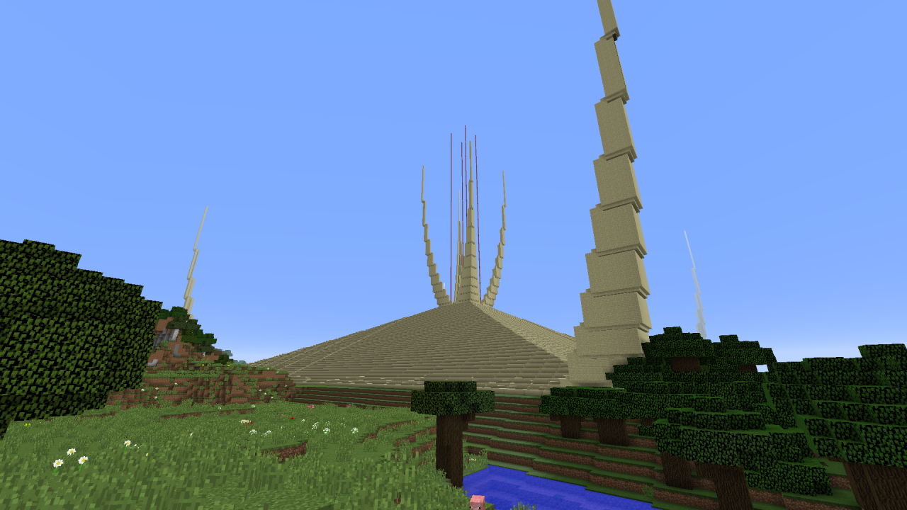 Mega Pyramid with Spires 03 V 1.0 Minecraft Map