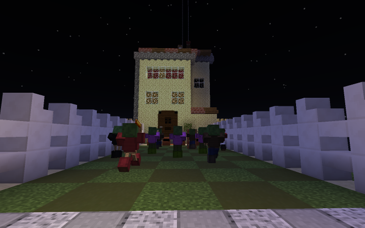 Plants VS Zombies Houses Minecraft Map