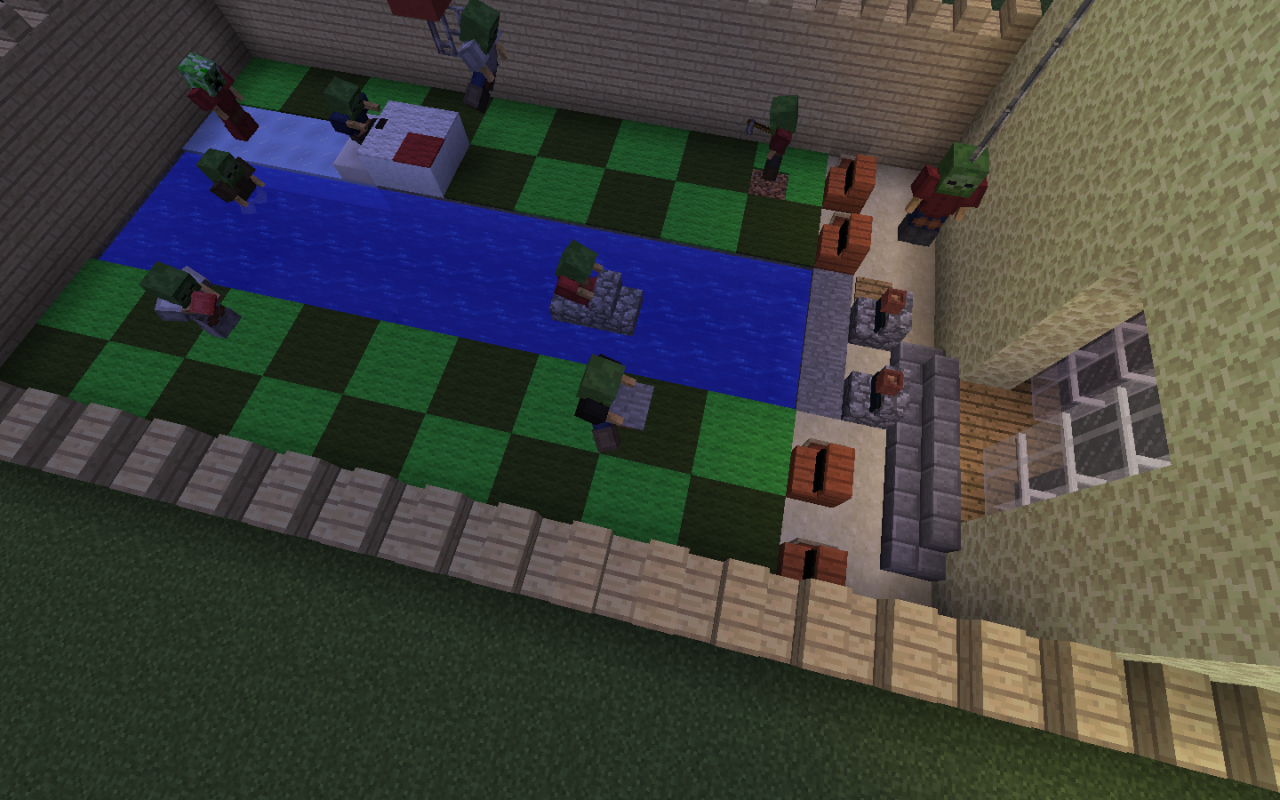 Plants VS Zombies Houses Minecraft Map