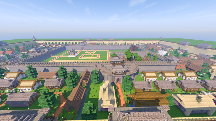 Chinese Dynasty Period City Build Minecraft Map
