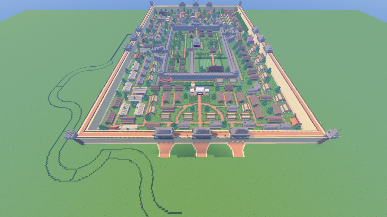 Chinese Dynasty Period City Build Minecraft Map
