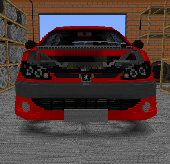 Tuning Headlights Peugeot 206 ANGEL EYES Minecraft Map