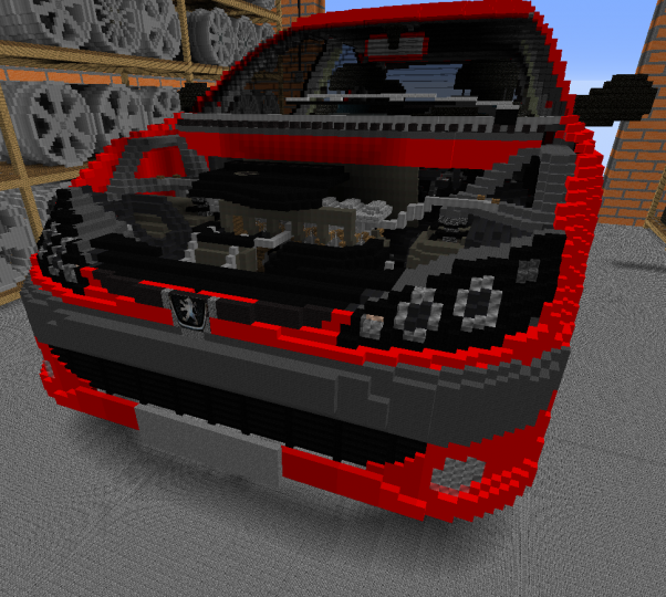 Tuning Headlights Peugeot 206 ANGEL EYES Minecraft Map