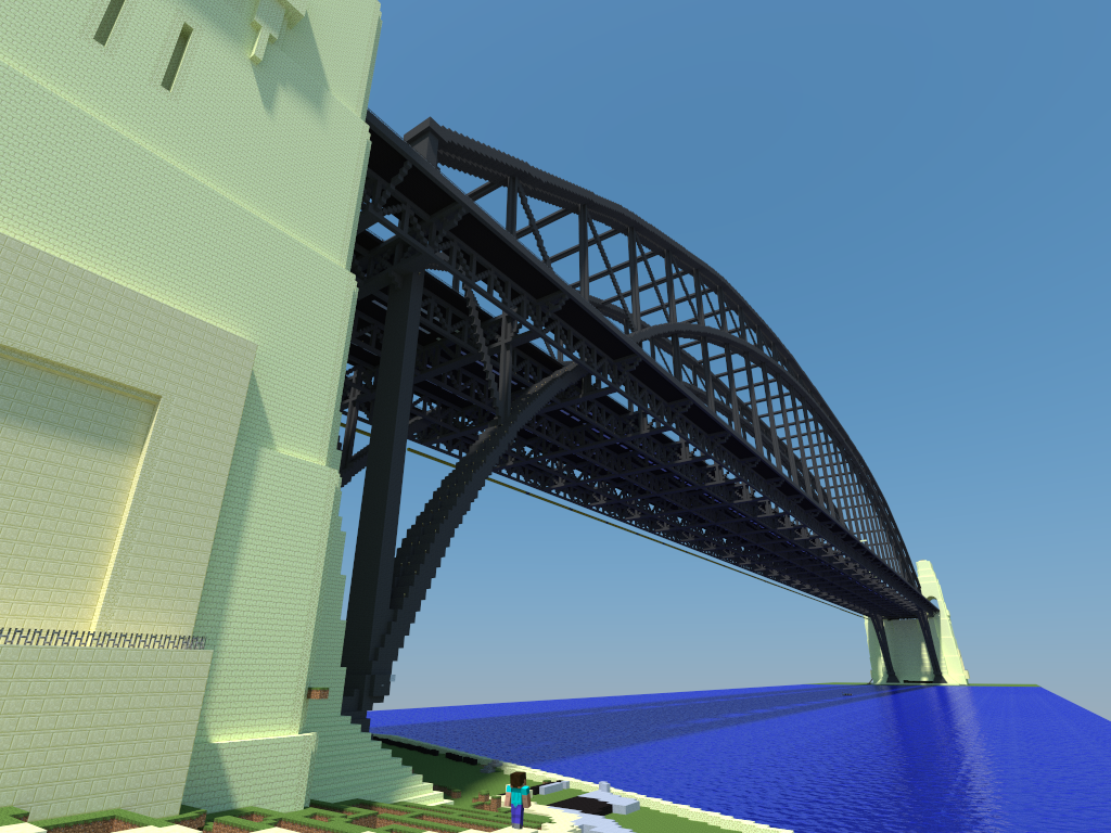 Sydney Harbour Bridge 2:1 Minecraft Map