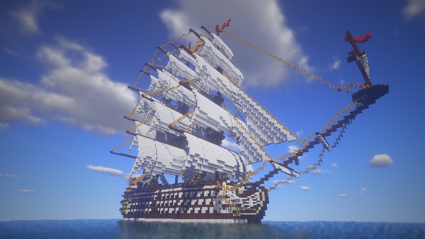 Ship of the line Minecraft Map