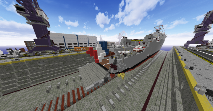 Foudre-class landing platform dock Minecraft Map