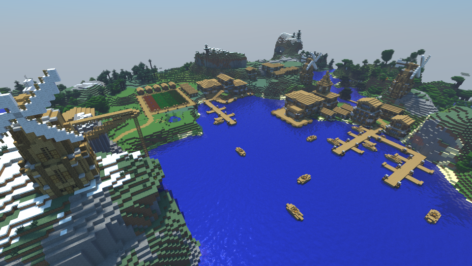 Lake Village 1.11 (BassCrafter Solo Build Contest) Minecraft Map