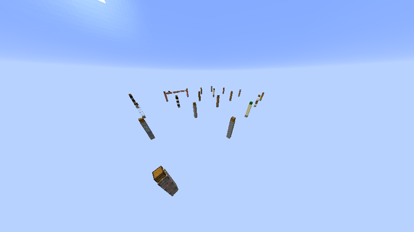 Minecraft 100 Pillars SURVIVAL - Project Minecraft Map