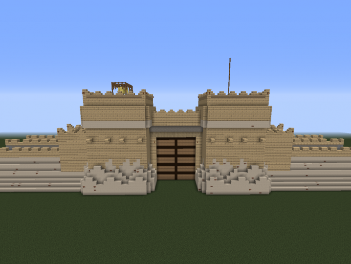 Carthaginian fortified city gate Minecraft Project