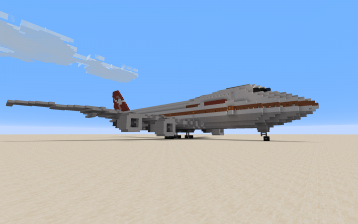 Boeing 747-200 Qantas Minecraft Map