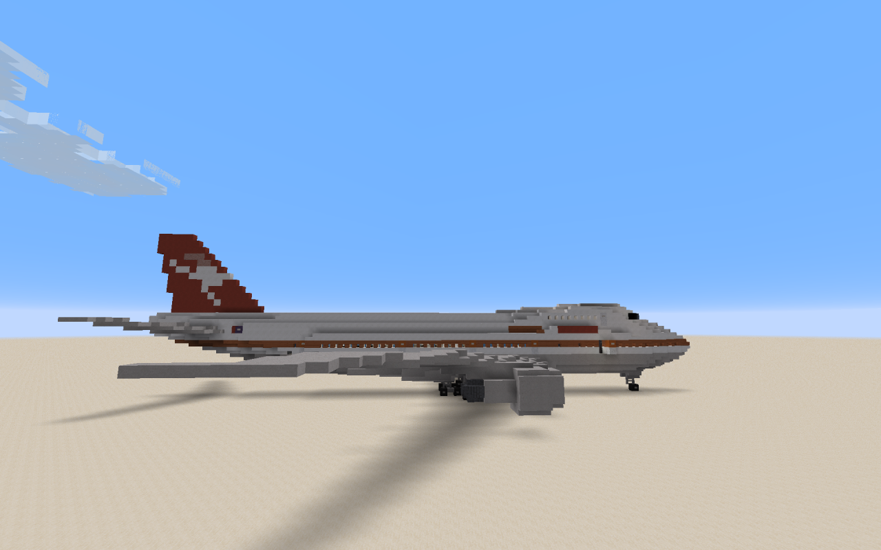 Boeing 747-200 Qantas Minecraft Map