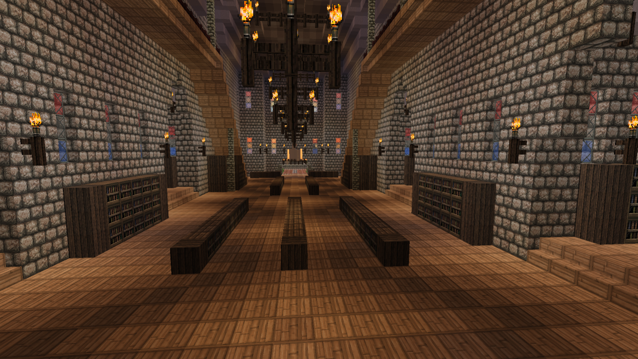 Library in an old church - VeroDale Minecraft Map