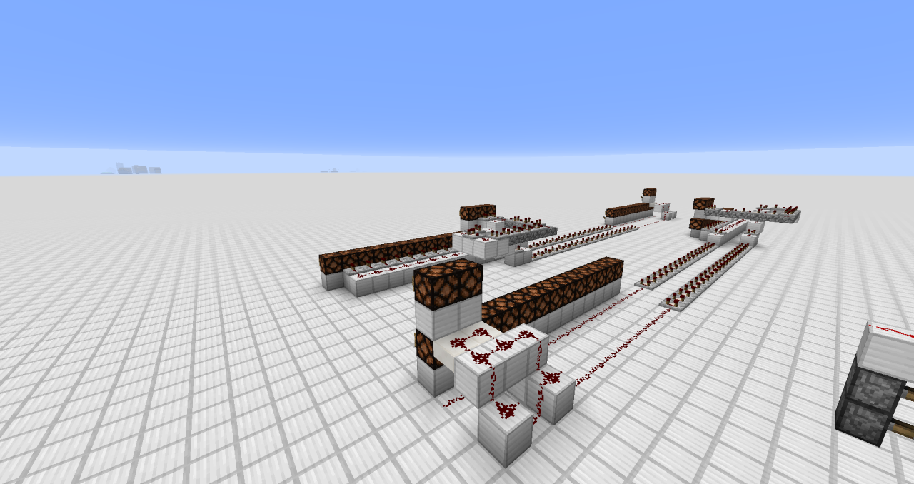 Long Distance redstone messenging system Minecraft Map