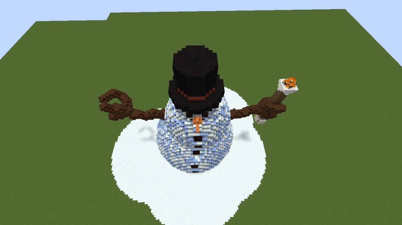 Mega Winter Snowman Build Minecraft Map