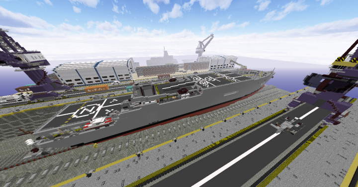 Foudre-class landing platform dock Minecraft Map