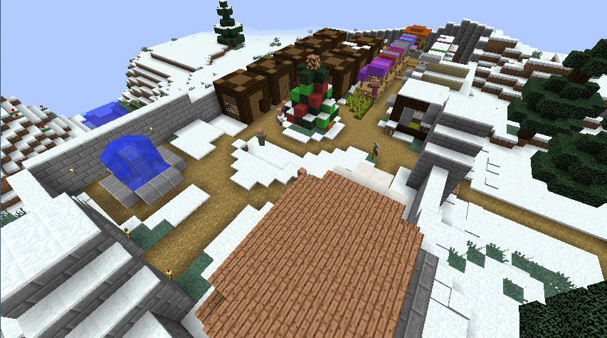 Snowy Village Minecraft Map